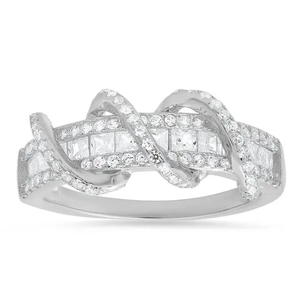 KYLIE HARPER Sterling Twist Band Ring - Silver