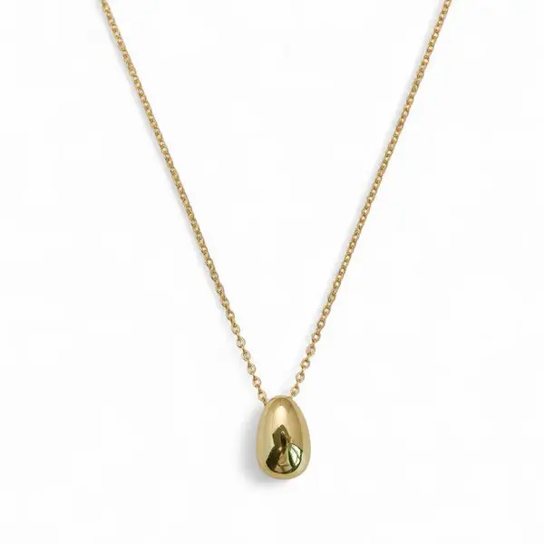 MISS CECILIA Egg Pendant Necklace - Gold