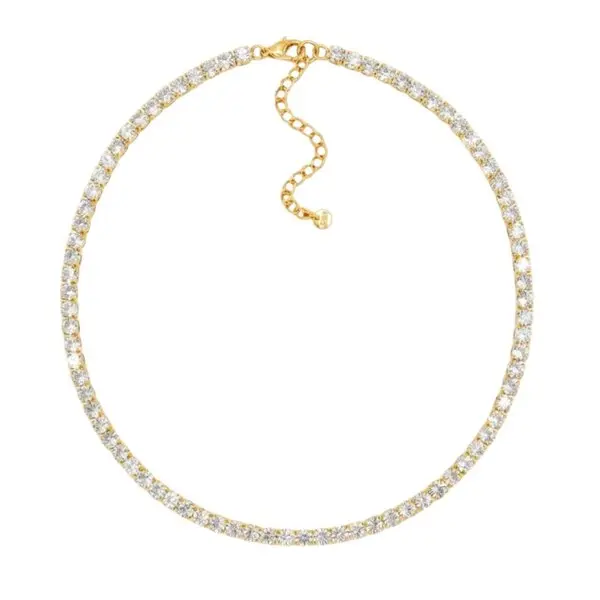 UCHI & SOTO Shikaku Stone Tennis Necklace - Gold