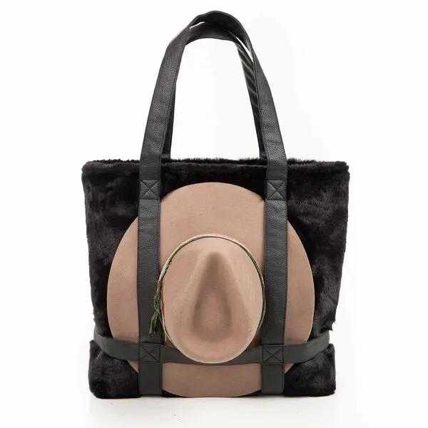 SIDNEY BYRON Marlo Tote And Pouch - Black