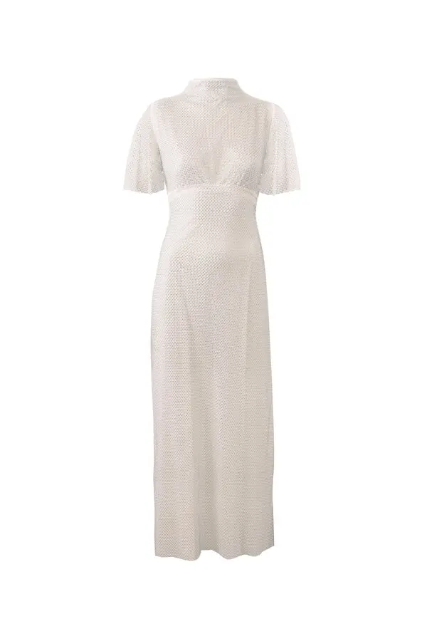 AMY LYNN Embellished Maxi Dress - Grey/silver