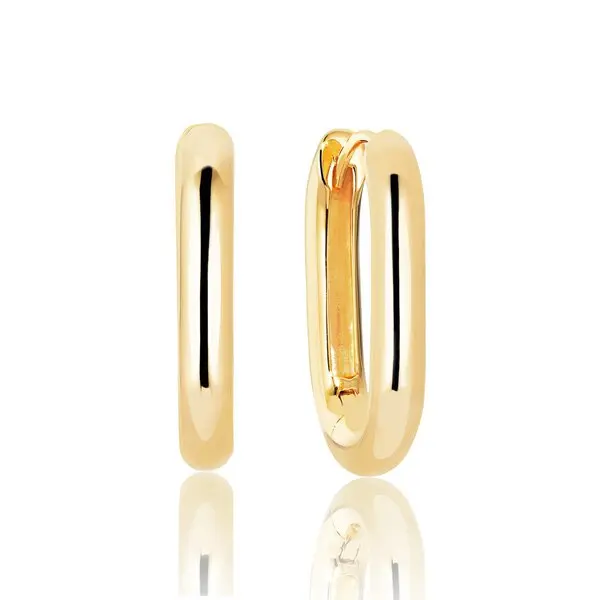 SIF JAKOBS JEWELLERY Capri Medio Pianura Earrings - Gold