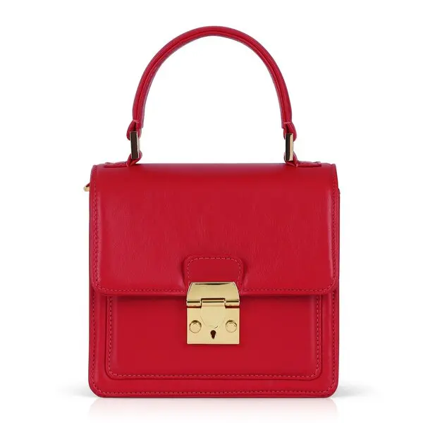 LUIS STEVEN Madie Top Handle Bag - Red