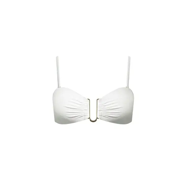 MONARCH Cindy Bandeau Bikini Top - White
