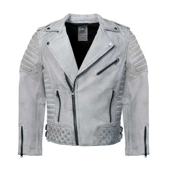 ZASTASTUDIO Moto Biker Leather Jacket