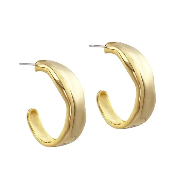 BIKO Wavi Hoop Earrings - Gold