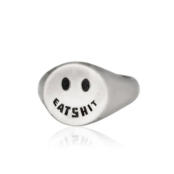 CARTOGRAPHY Smiley Sterling Ring - Silver