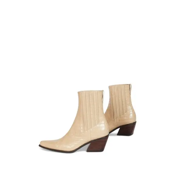 Intentionally Blank Hillary Croc Heeled Boots