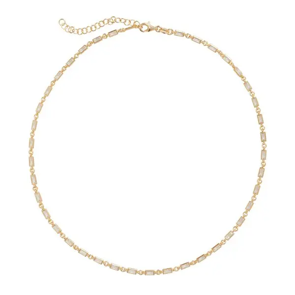 LYA SOUL JEWELRY Solea Zircon Stone Choker Necklace - Gold
