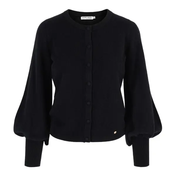 TIRILLM Ava Cashmere Cardigan - Black