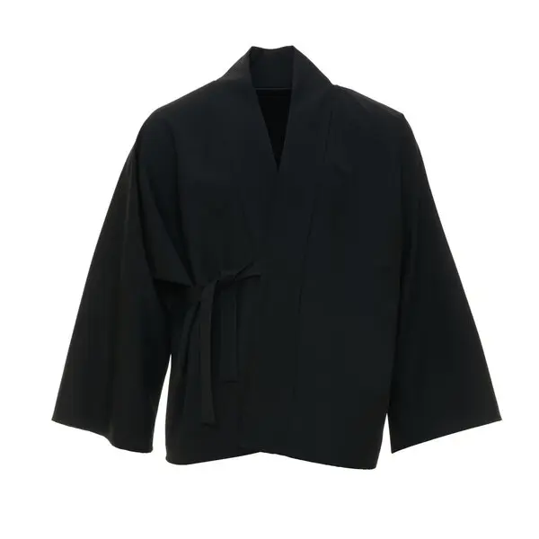 MOE Charcoal Wool Relaxed Jacket - Black
