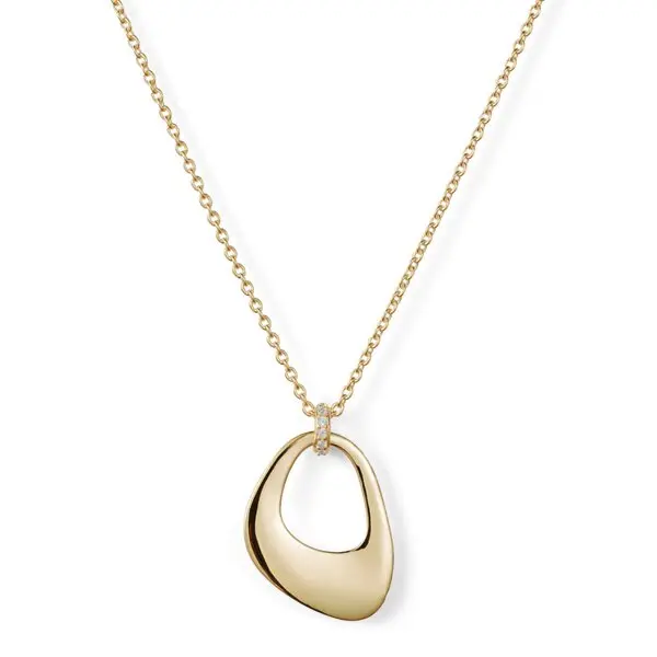 TOOLALLY Pebble Drop Pendant Necklace - Gold
