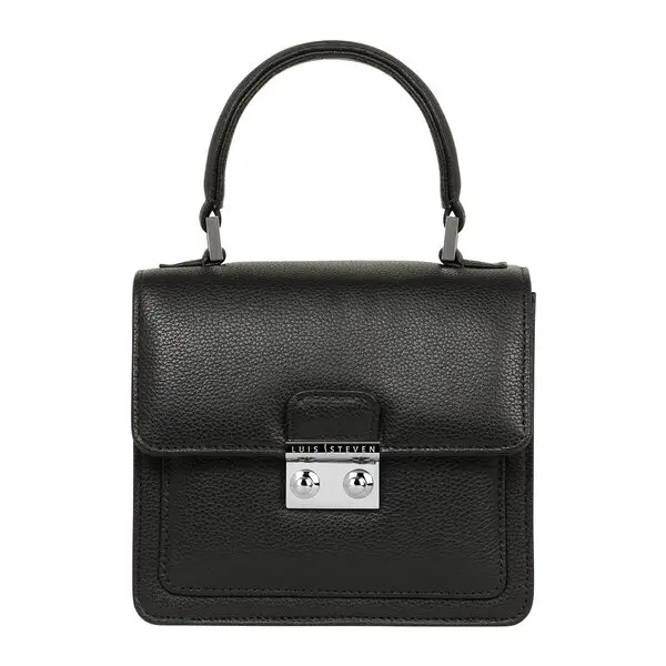 LUIS STEVEN Madie Top Handle Bag - Black