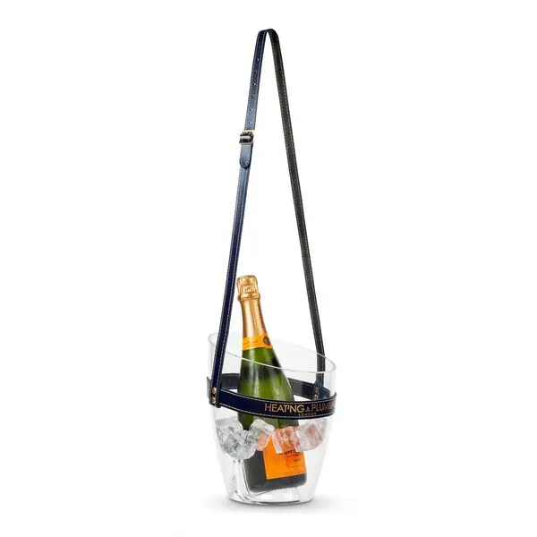 HEATING & PLUMBING LONDON Keep Your Cool" Champagne Bucket - Blue