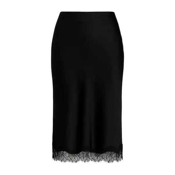 ATS THE LABEL Althea Satin Lace Skirt