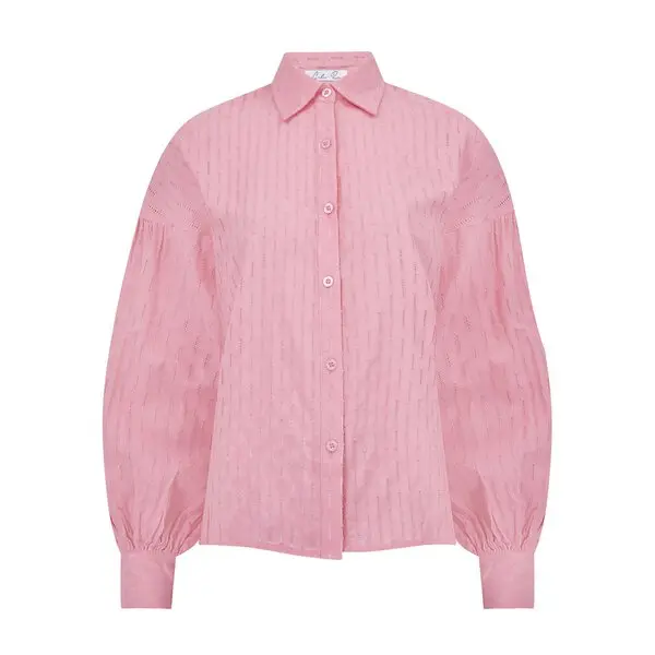 LULA-RU Cotton Shirt - Pink