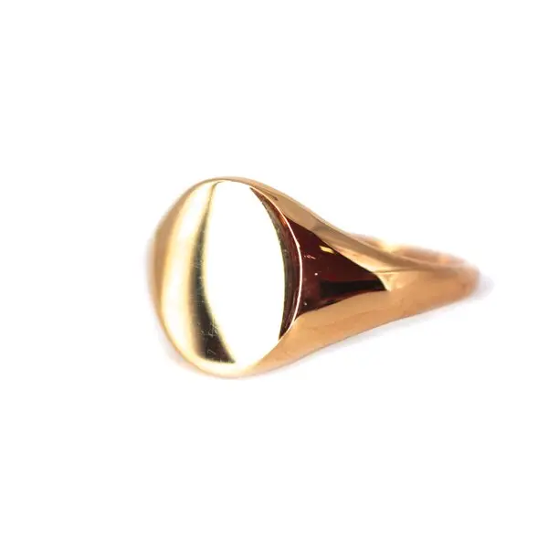 VICSTONENYC FINE JEWELRY Oval Signet Ring - Rose Gold