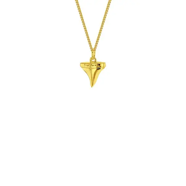 TRUE ROCKS 18kt Plated Mini Sharks Tooth Pendant - Gold