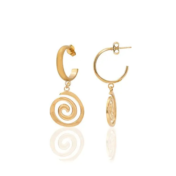A WEATHERED PENNY Astrid Hoop Earrings - Gold