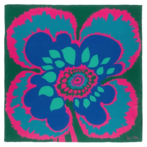 RICHARD ALLAN LONDON Elsa Silk Scarf - Blue