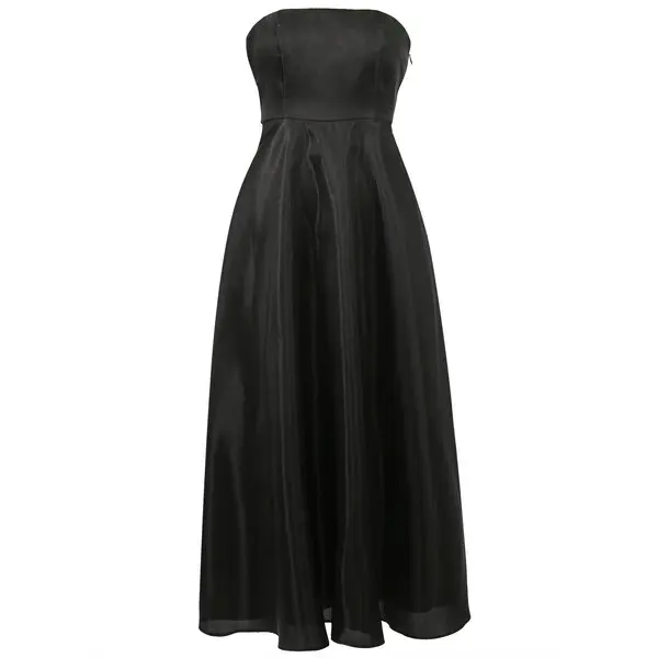 SMART AND JOY Long Flared Taffeta Dress
