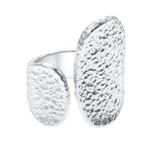 LUCY QUARTERMAINE Open Hula Ring - Silver