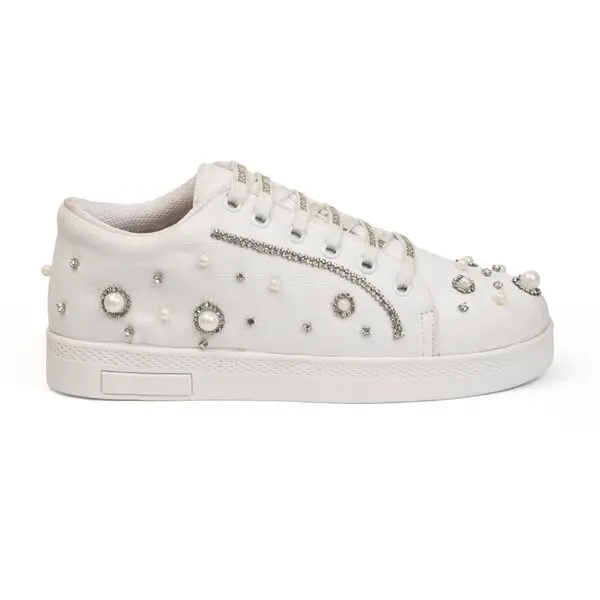 RETTROSE Nova Luxury Embellished Tennis Shoe