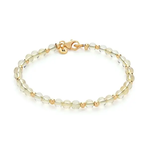 NELLOU JEWELLERY Gold Plated Citrine Bracelet - Yellow