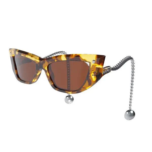 SABATINO Deluxe Leopard Print Sunglasses - Gray