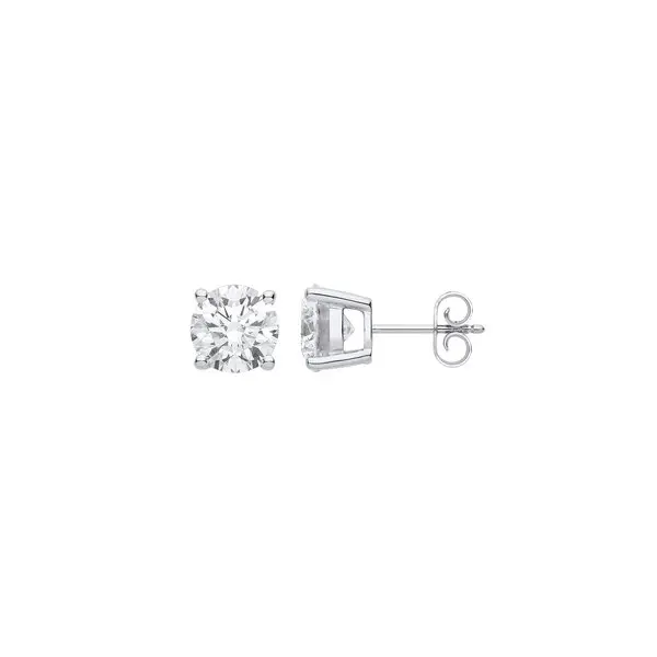 SPERO LONDON 18ct Solid Gold Lab Grown Diamond Stud Earrings - White/silver/gold