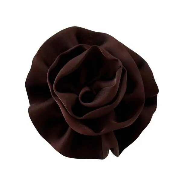 SYLKI Flower Hair Clip - Brown