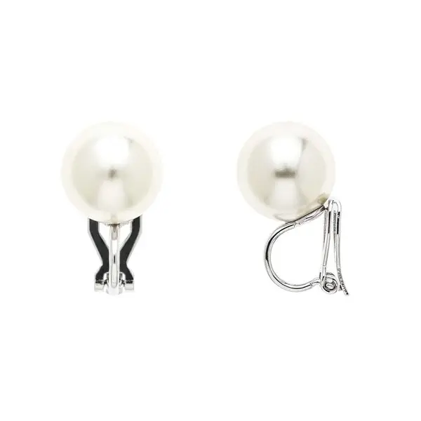 EMMA HOLLAND JEWELLERY Faux Pearl Clip On Earrings - White