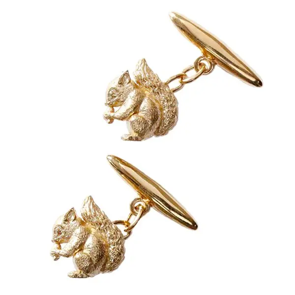 LEE RENEE Baby Squirrel Cufflinks - Gold