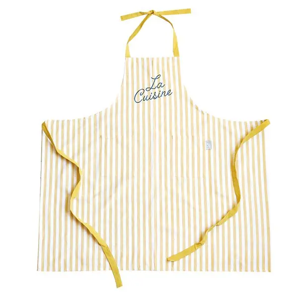 Twig New York Bib Apron Stripe - Yellow