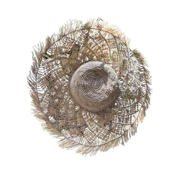 ZANATANY CONCEPTS Handmade Raffia Hat - Gold
