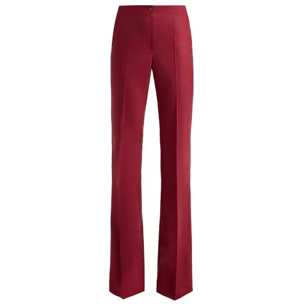 Santorelli Beth Fla Pant In Virgin Wool Stretch