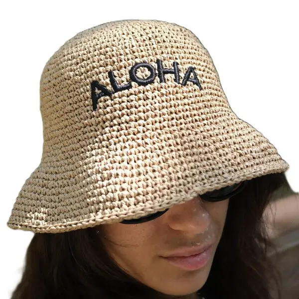 SPRINGMOONATELIER Aloha Summer Bucket Hat - Brown