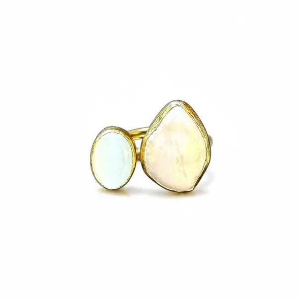 LA PLUIE JEWELLERY Oyster Dream Pearl Ring - Gold