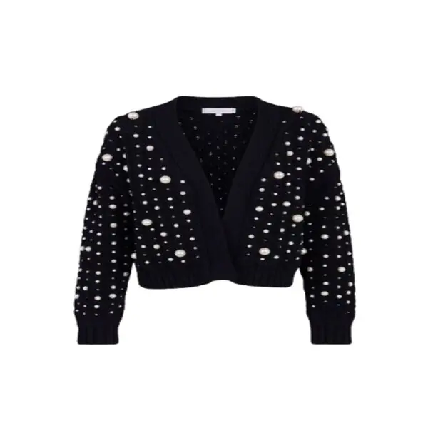 Saachi Holiday Pearl Knit Cardigan