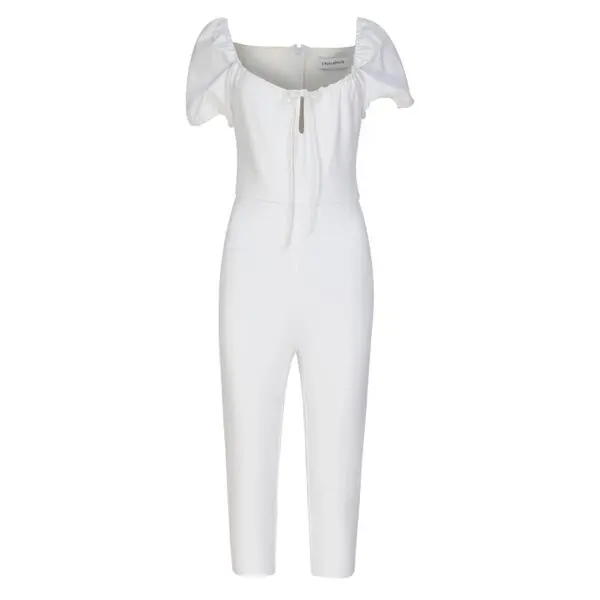 CIRCULAR PATH Jill Romper - White