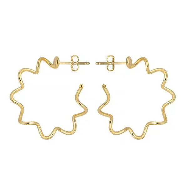 SHADED THE LABEL Maeve Twisted Hoop Earrings - Gold