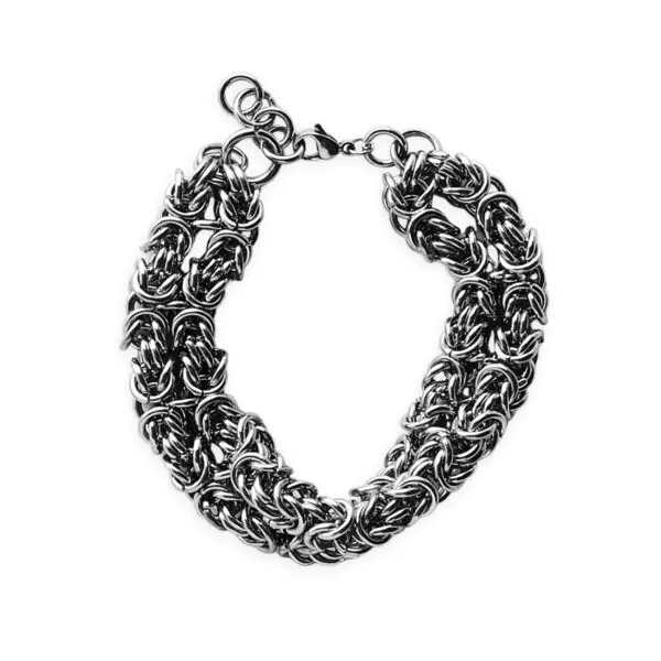 KIREI Torque Chain Bracelet - Silver