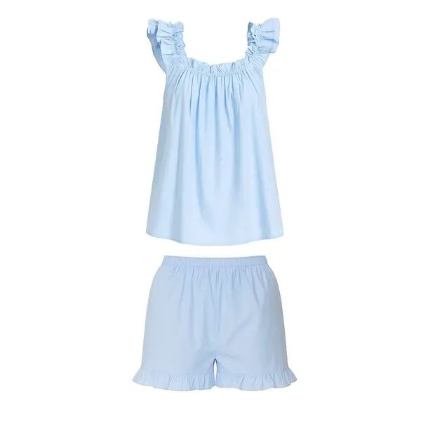 ATS THE LABEL Amora Ruffle Set - Blue
