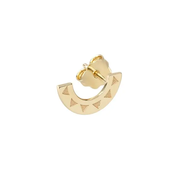 GALER 14k Yellow Sun Motif Stud Earrings - Gold/yellow