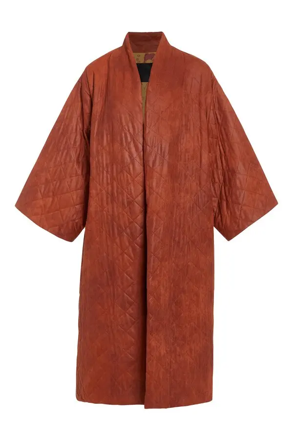 NIRAN Jenna Brick Padded Kimono Coat