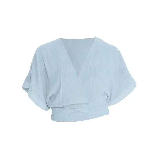 CARLTON JONES Wrap Top