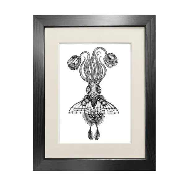 EMILY CARTER Tethidadoptera Fine Art Print A3 - Black