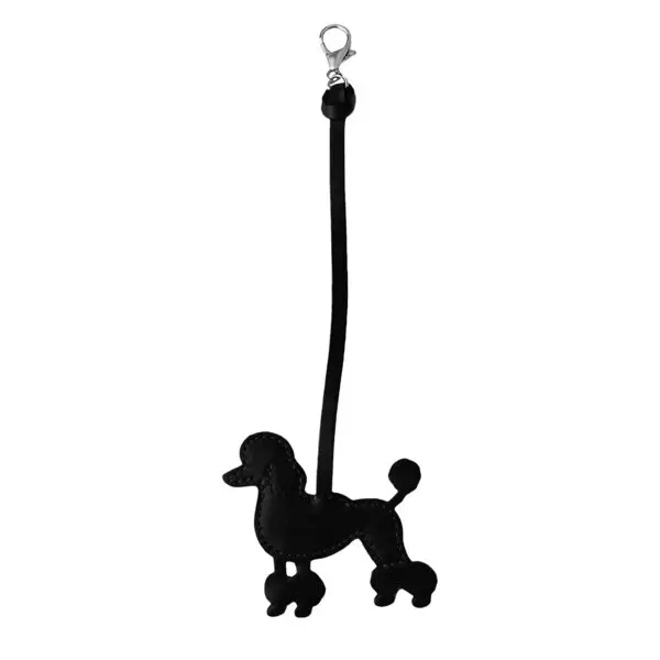 F3ROG BY RANA Poodle Dog Keychain - Black