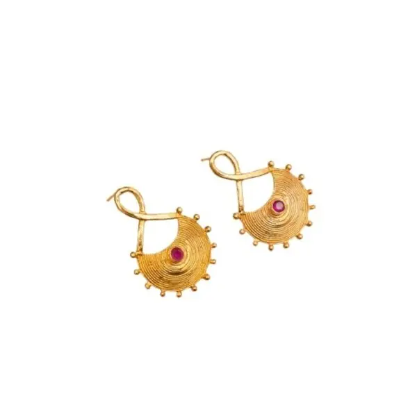 ROZ Zora Ottoman Drop Earrings - Gold