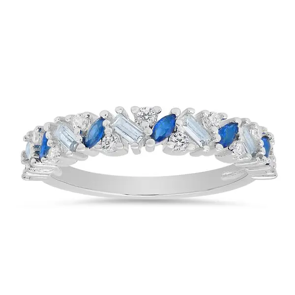 KYLIE HARPER Sterling Multi-shape Band Ring - Silver
